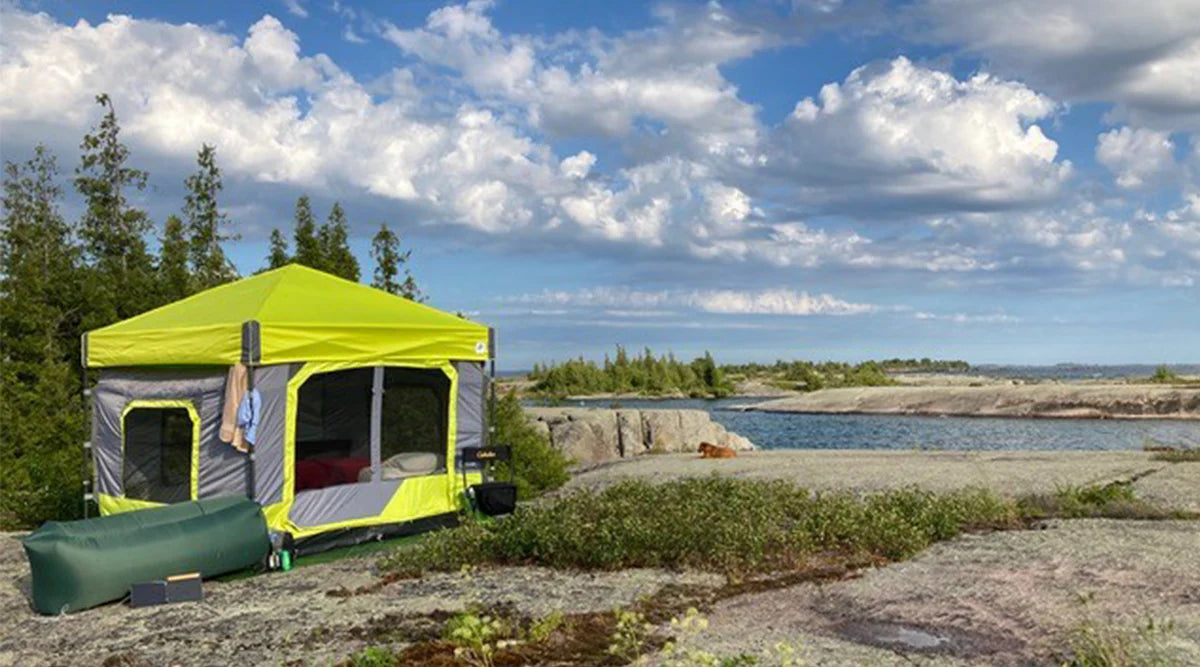 Boat-Access-Only Campsites with the E-Z UP Camping Cube